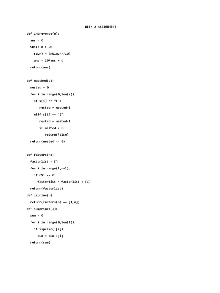 Assignments NPTEL | PDF | Integer (Computer Science) | Statistics