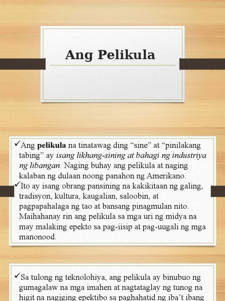Ang Pelikula | PDF