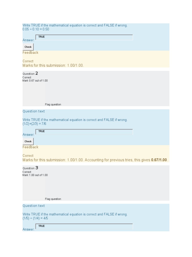 Math equation & calculation practice questions | PDF | Exchange Rate ...