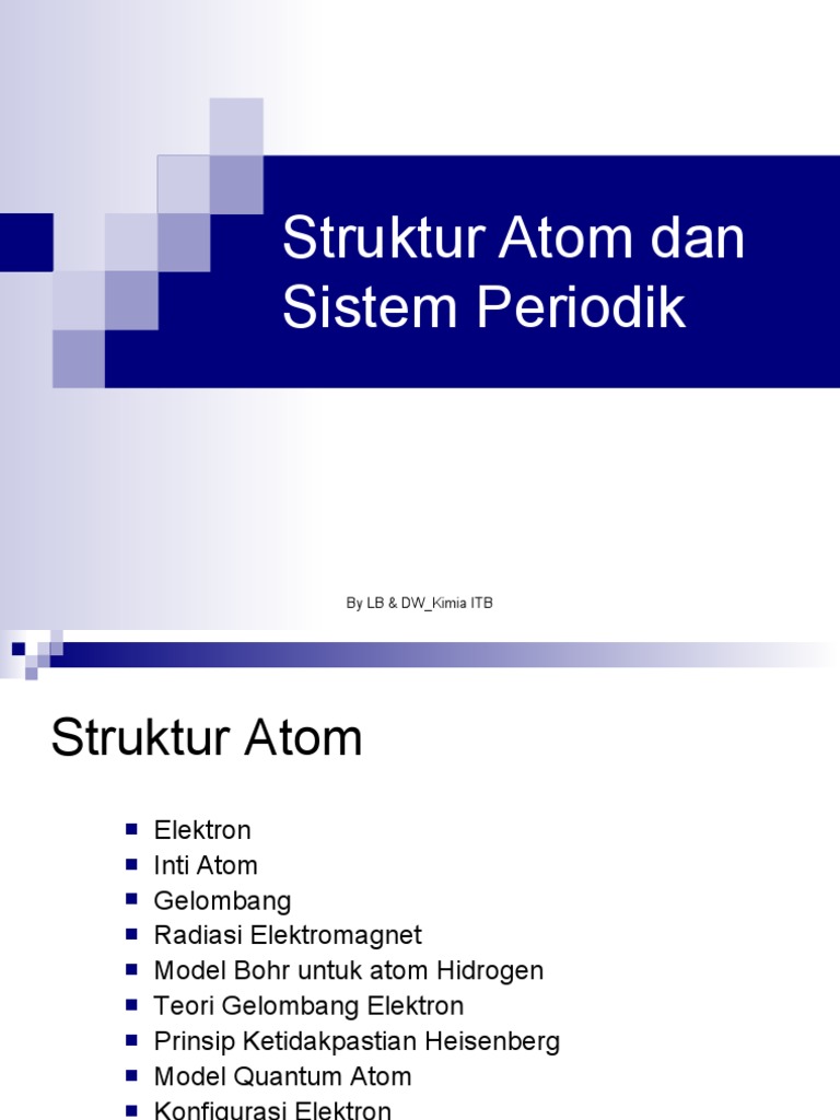 Struktur Atom Dan Sistem Periodik | PDF | Metode & Bahan Ajar | Sains & Matematika