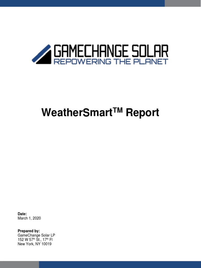WeatherSmart Report PDF | PDF | Sun | Solar Panel
