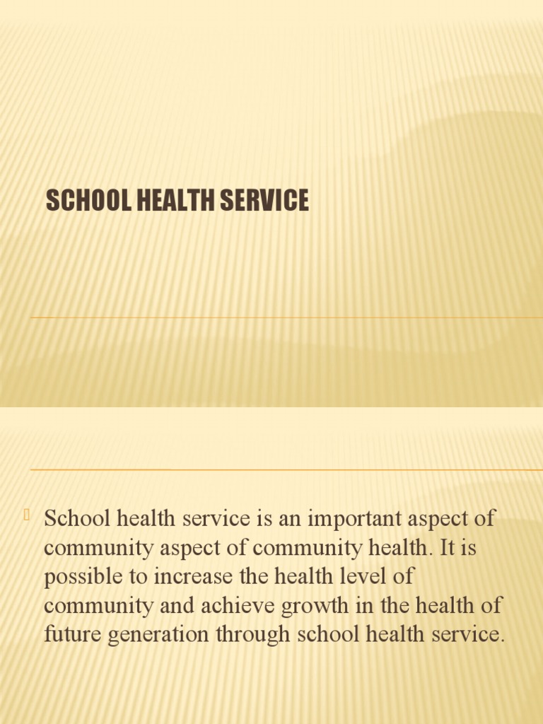 Overview of School Health Services | PDF | Physical Examination ...