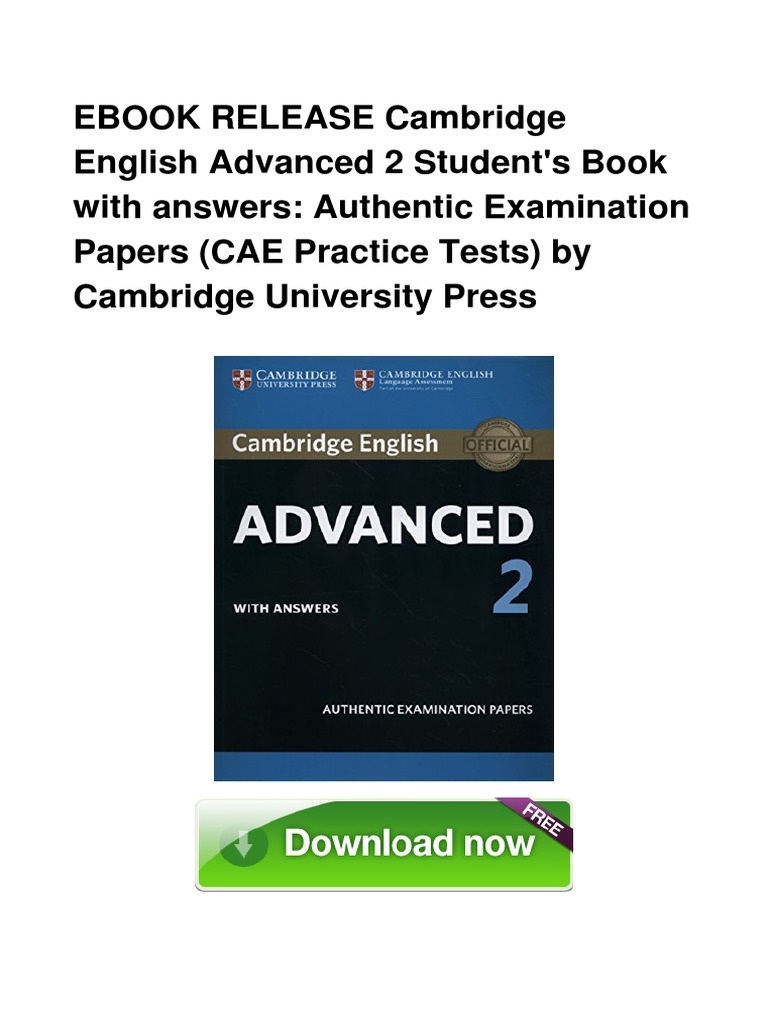Cambridge English Advanced 2 Student S B PDF | PDF | Test (Assessment ...