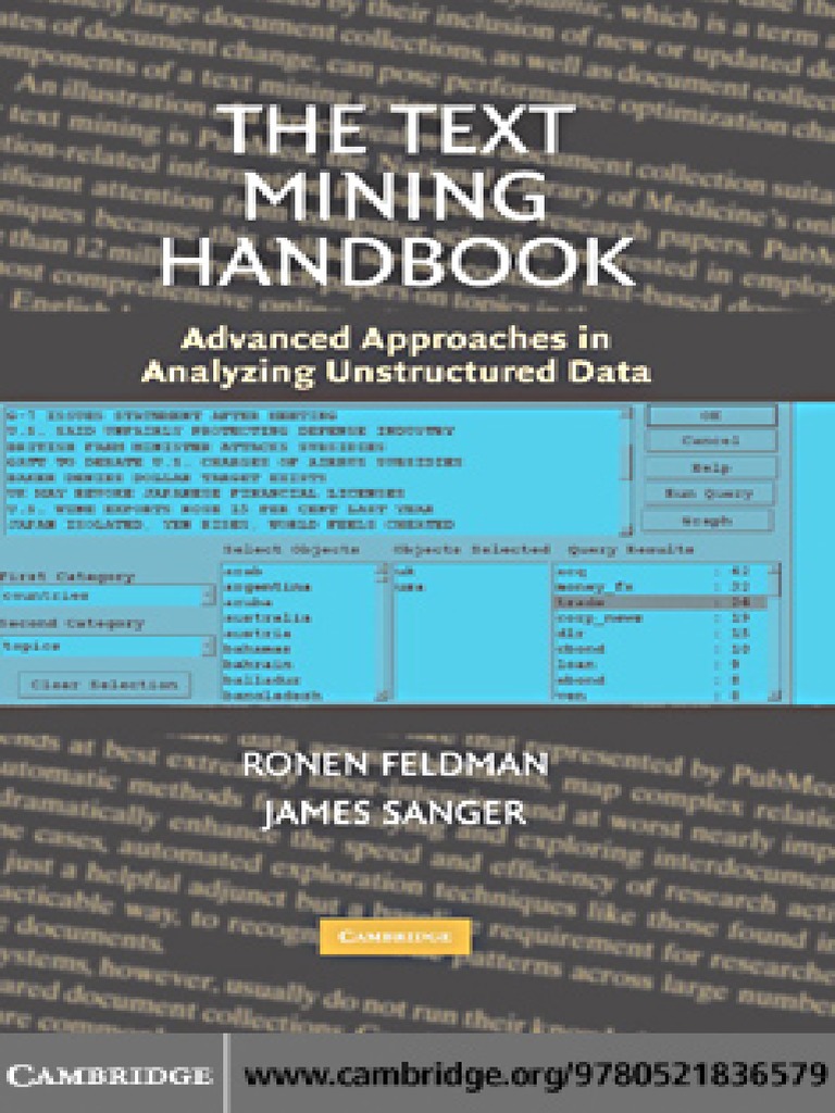 The Text Mining Handbook Pdf Data Mining Markup Language