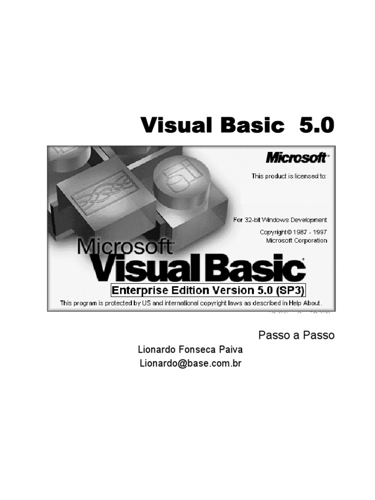 Livro de Visual Basic 5 (1) .0 PORTUGUES | PDF | Janela (informática) | Basic