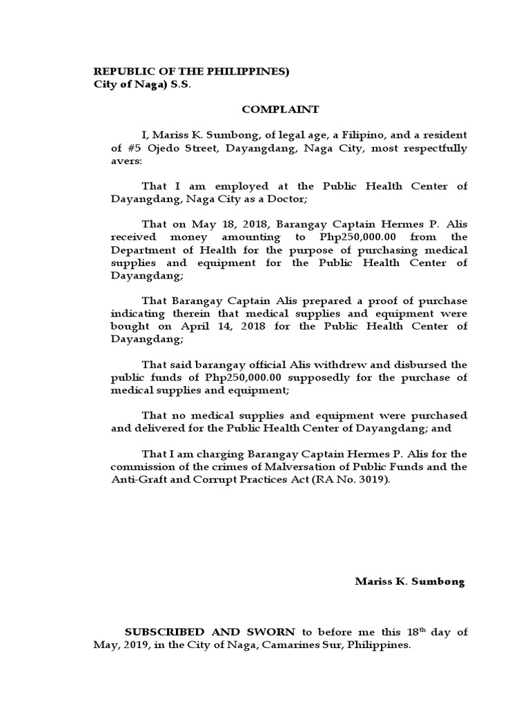 Ombudsman Complaint | PDF | Social Institutions | Social Science