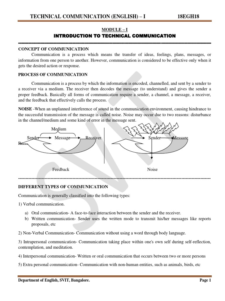 Technical Communication L Module 1 Introduction To Technical ...
