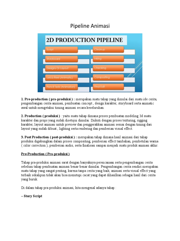 Pipeline Animasi | PDF