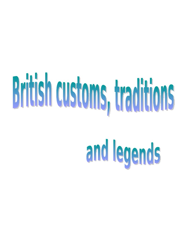 British Customs and Traditions | PDF | King Arthur | Pancake