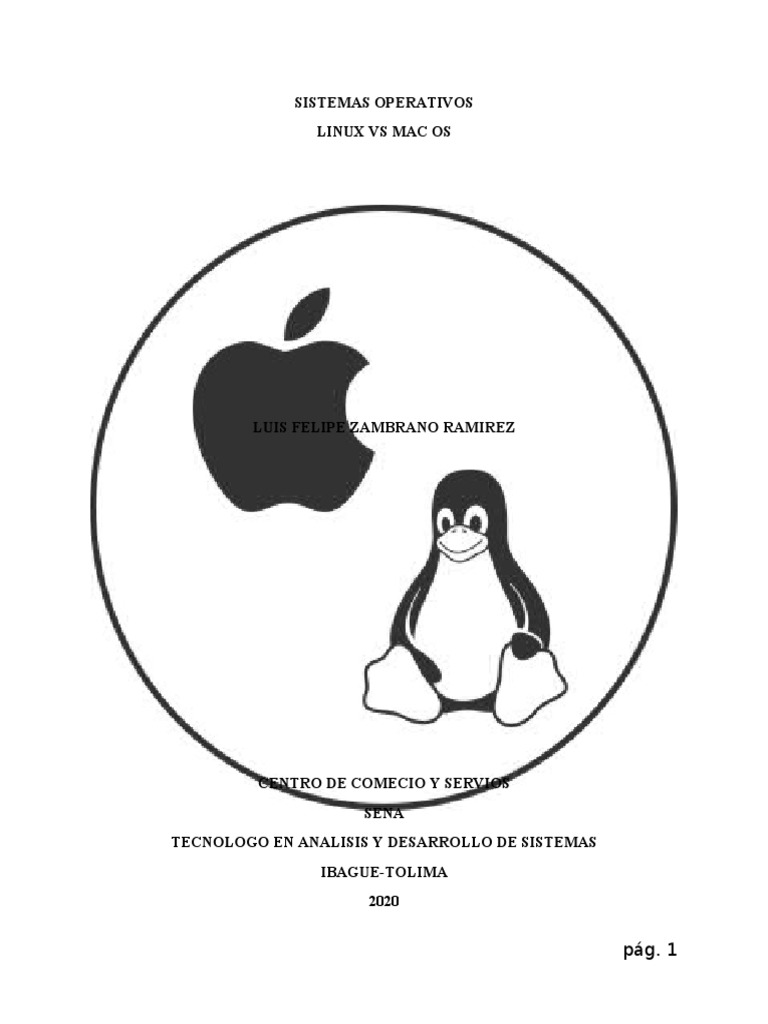 Sistemas Operativos (Linux VS Mac OS) | PDF | Mac OS | Sistema operativo