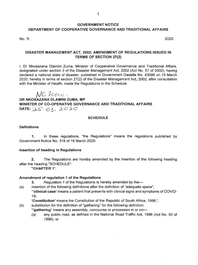 Final Lockdown Regulations | PDF