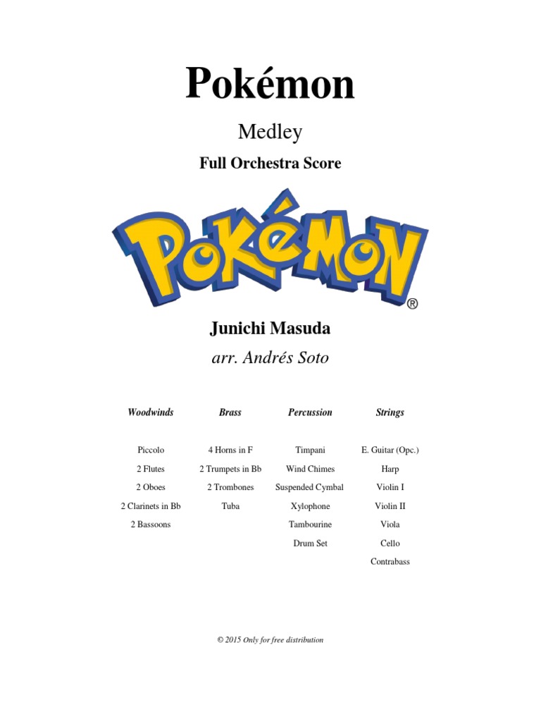 Pokemon Medley PDF | PDF | Organologie élémentaire | Organologie