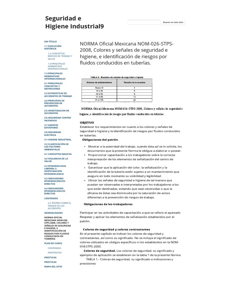 Norma 026 STPS 2008: Señales y Colores | PDF | Color | Seguridad y ...