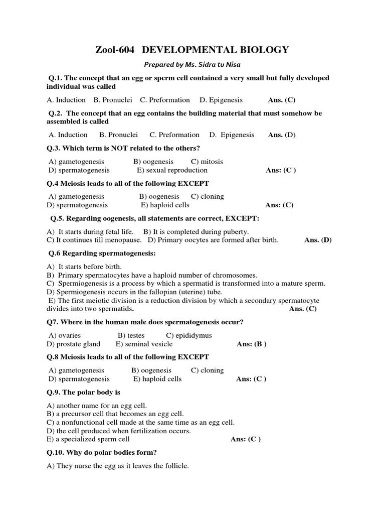 Zoology MCQs | PDF | Evolution | Natural Selection