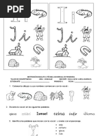 Palabras Con I I Cosas Objetos Animales Letra I | PDF