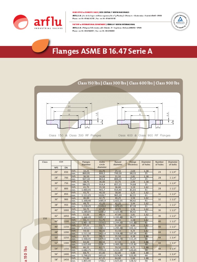 Flanges ASME B 16.47 Serie A | PDF | Home Appliance | Chemical Engineering