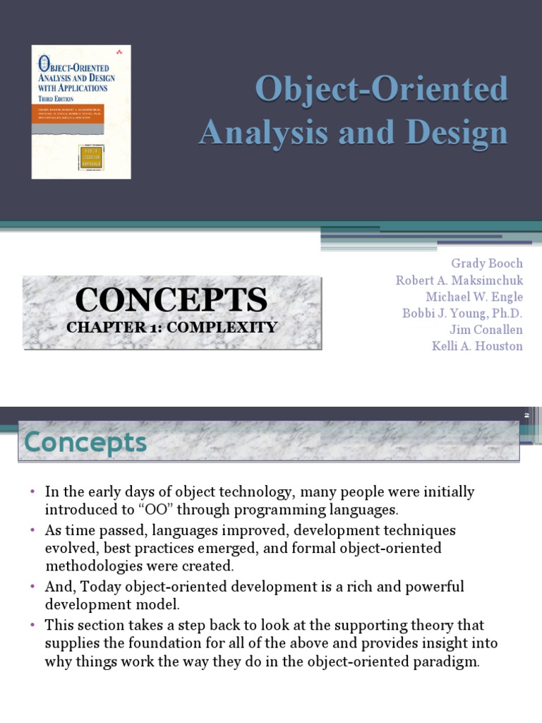 Object Oriented - Chapter1 Revised | PDF | System | Object (Computer ...