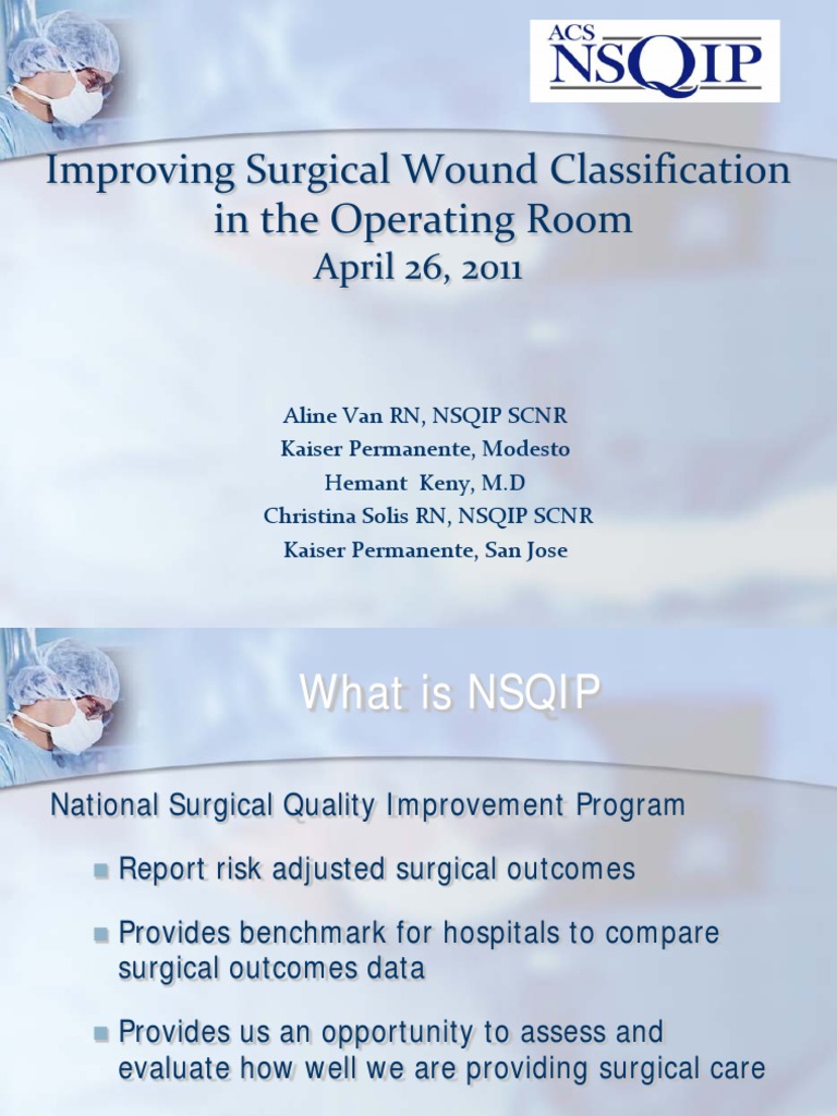 Solis Surgical Wound Classification PDF | PDF | Surgery | Wound