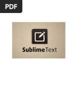 Manual de Instalacion de Sublime Text | PDF | Programa de computadora | Programación