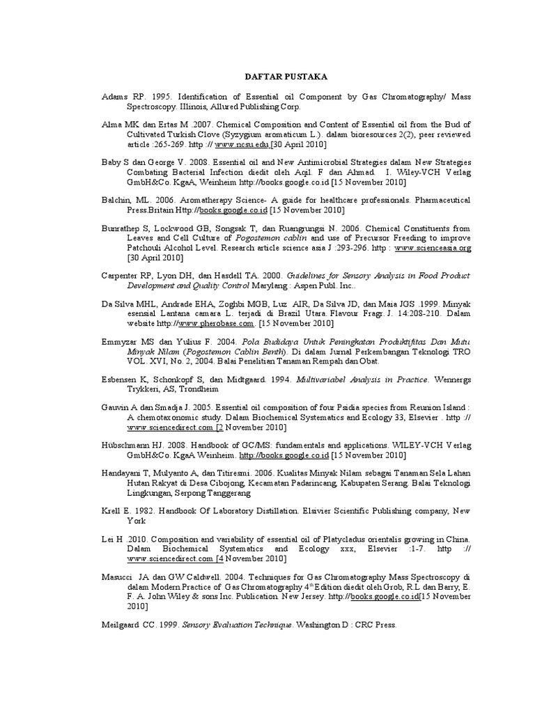 Daftar Pustaka Revisi Pdf Chemistry Chemistry