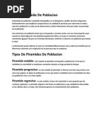 Tipos de Pirámide de Población | PDF | Población