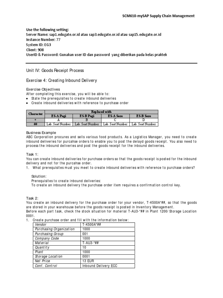 Exercise SCM610-Exercise 4, 5, 6, 7 | PDF | Logistics | Delivery (Commerce)