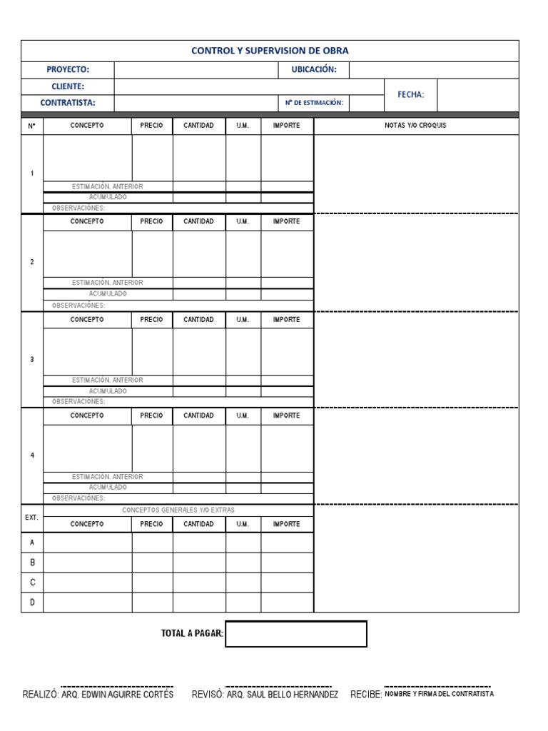 Estimación de Obra | PDF