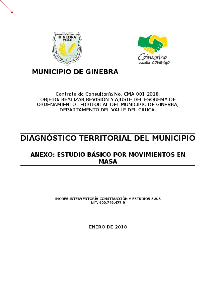 Estudio Remoción en Masa | PDF | Roca (geología) | Geomorfología