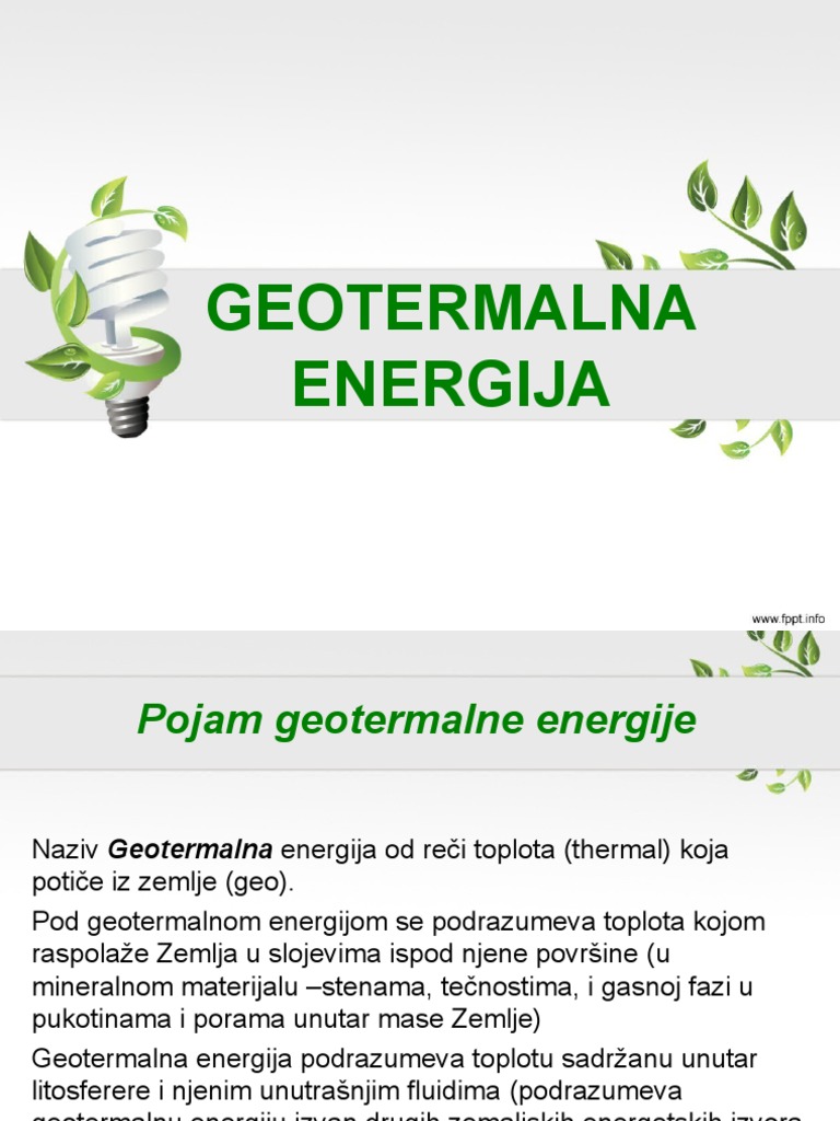 Geotermalna Energija | PDF
