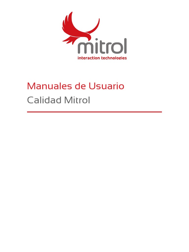 Calidad Mitrol | PDF | Usuario (informática) | Archivo de computadora