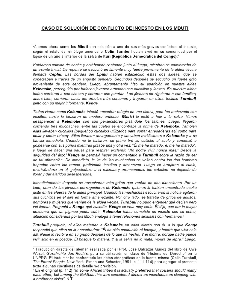 Incesto en Los MBUTI | PDF | Canciones patrióticas | Canciones ...