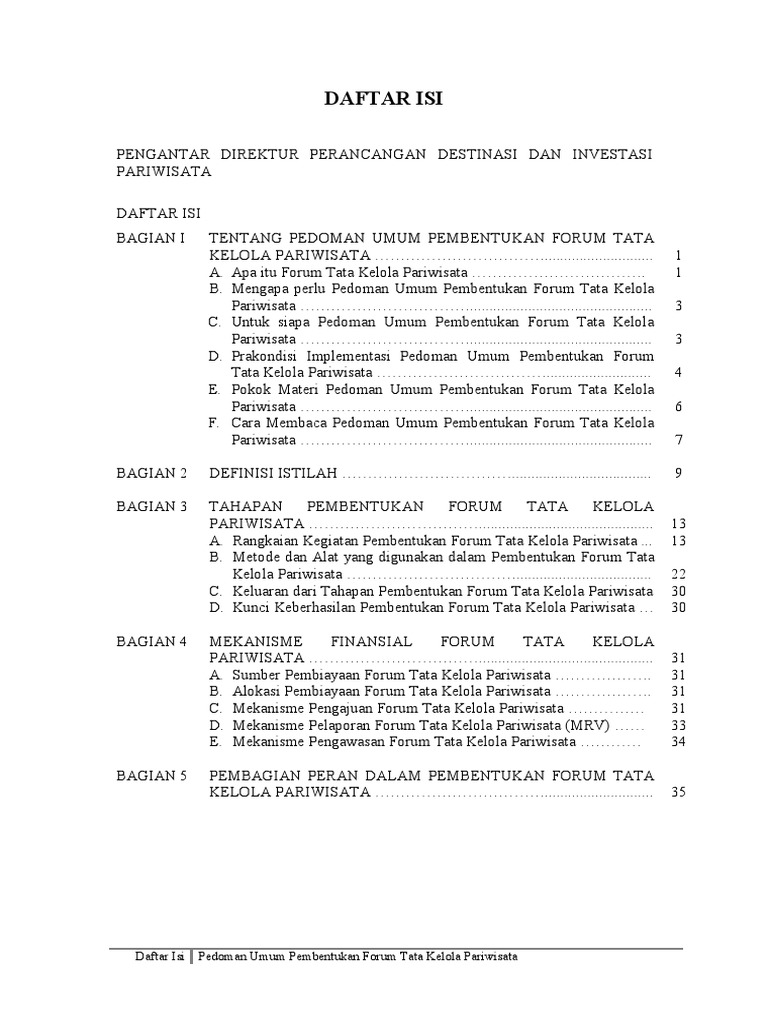 Pedoman Umum FTKP - DMO - 0 | PDF