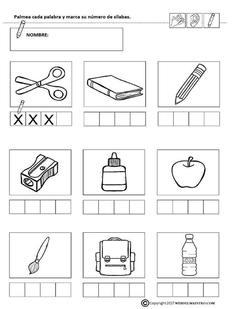 Contar Silabas 2 PDF | PDF