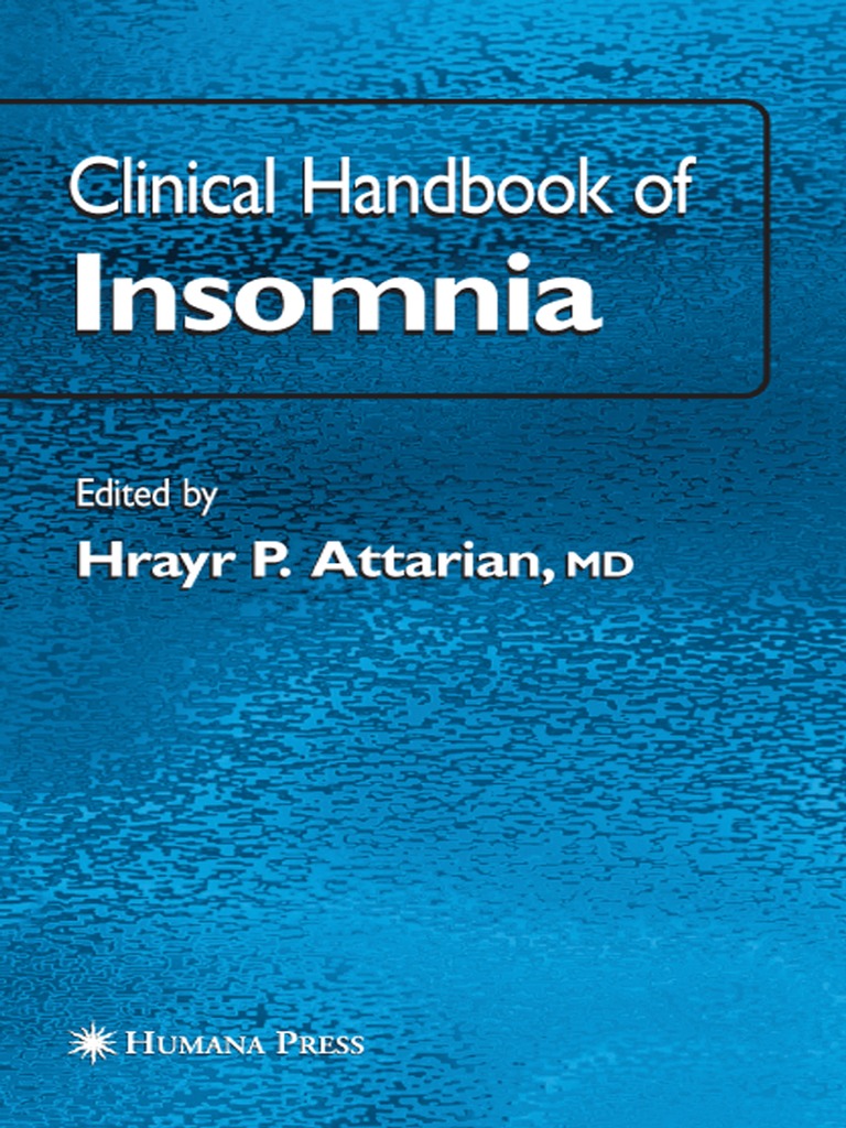 Clinical Handbook of Insomnia PDF | PDF | Insomnia | Mental Disorder