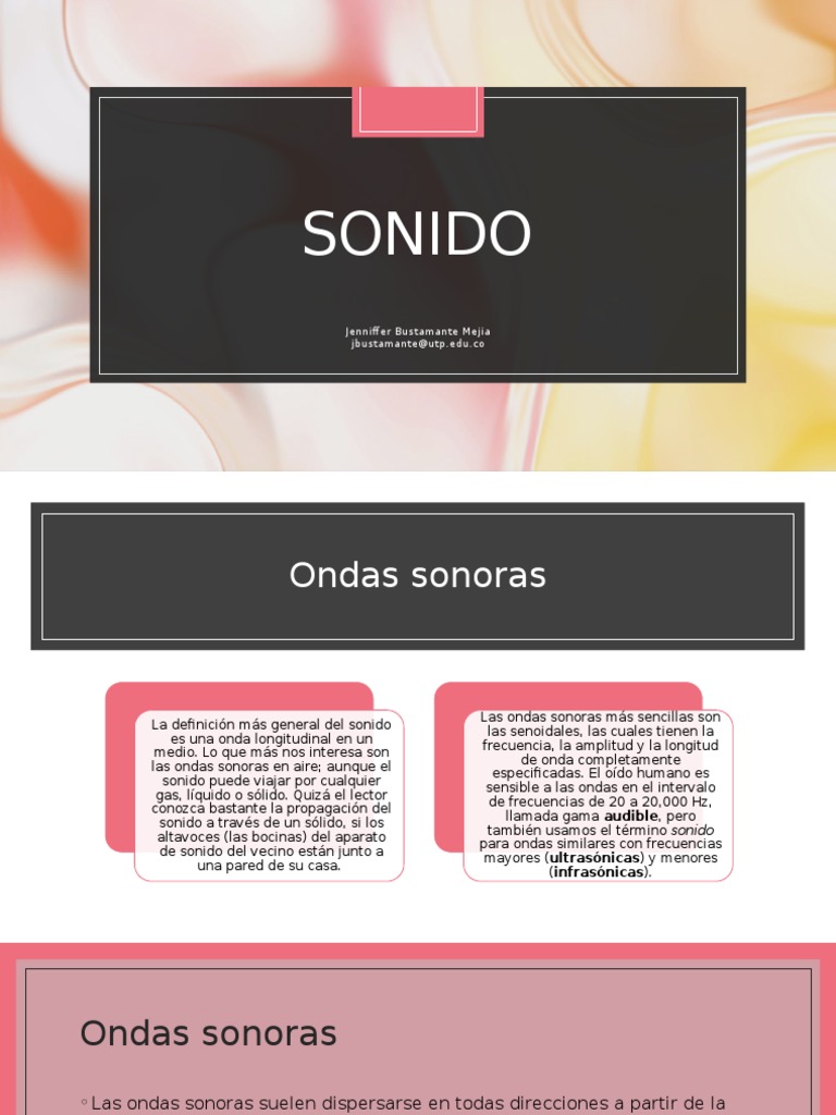 Sonido | PDF | Olas | Sonido