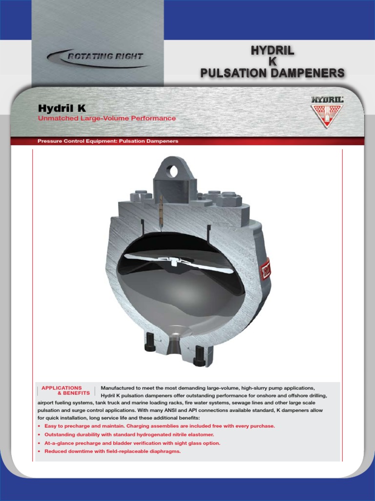 Dampener Hydrill Dimenciones PDF | PDF | Pump | Nature