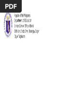 Deped Bohol Letter Head Template 1 | PDF