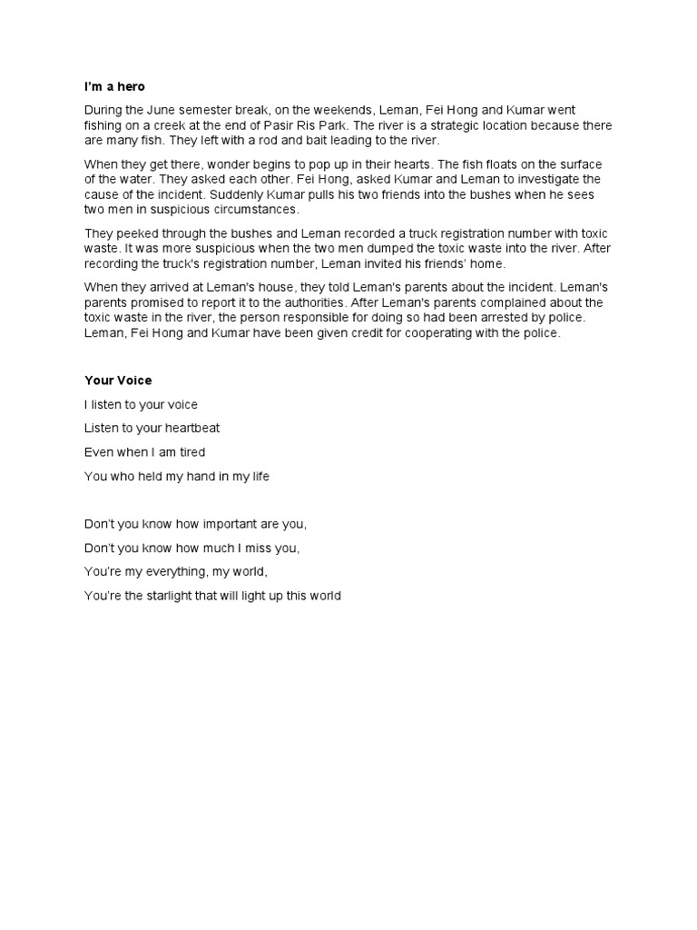 Creative Writing TASK 1 | PDF