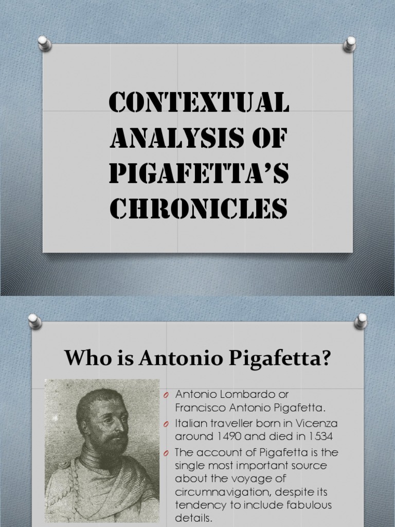 Pigafettas Chronicles | PDF | Exploration | Water Transport