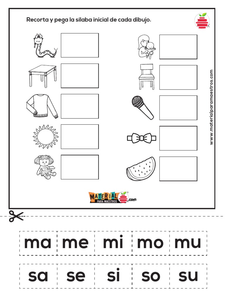 Cuadernillo de Silabas Simples PDF | PDF | Color | Arco iris