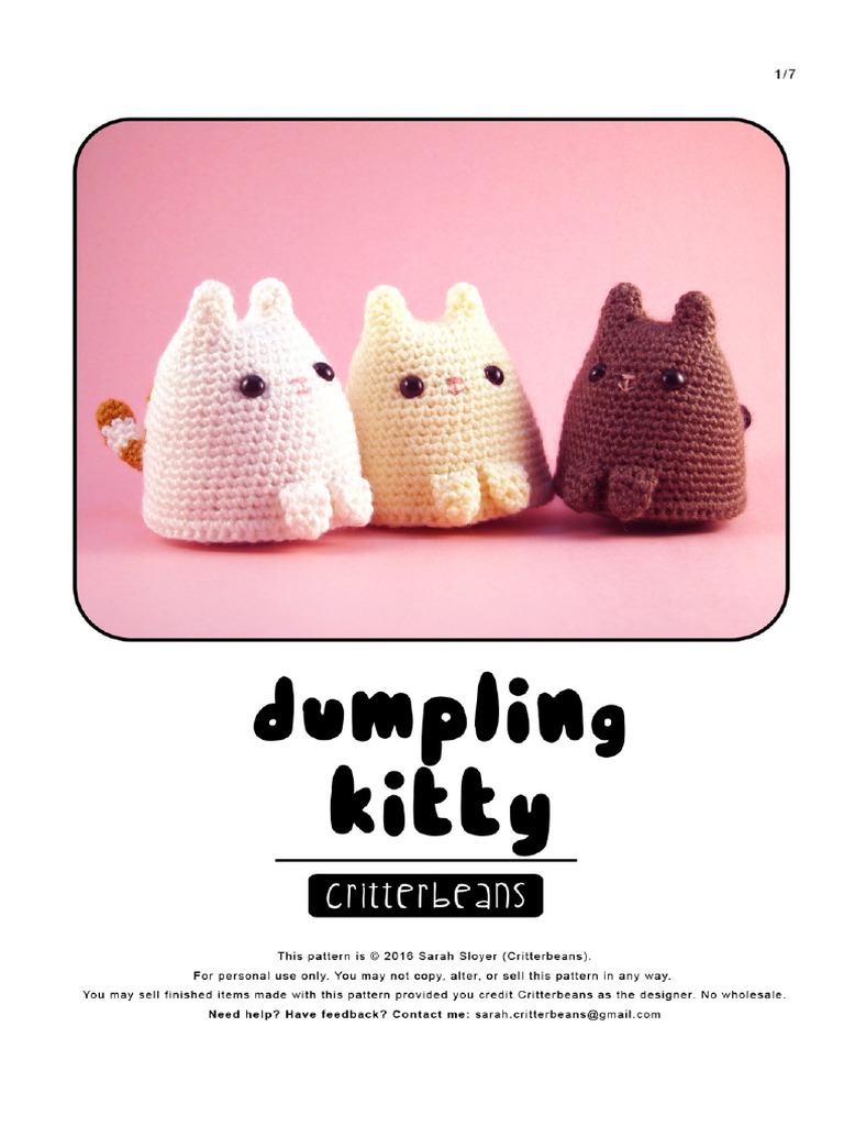 Amigurumi Dumpling Kitty | PDF