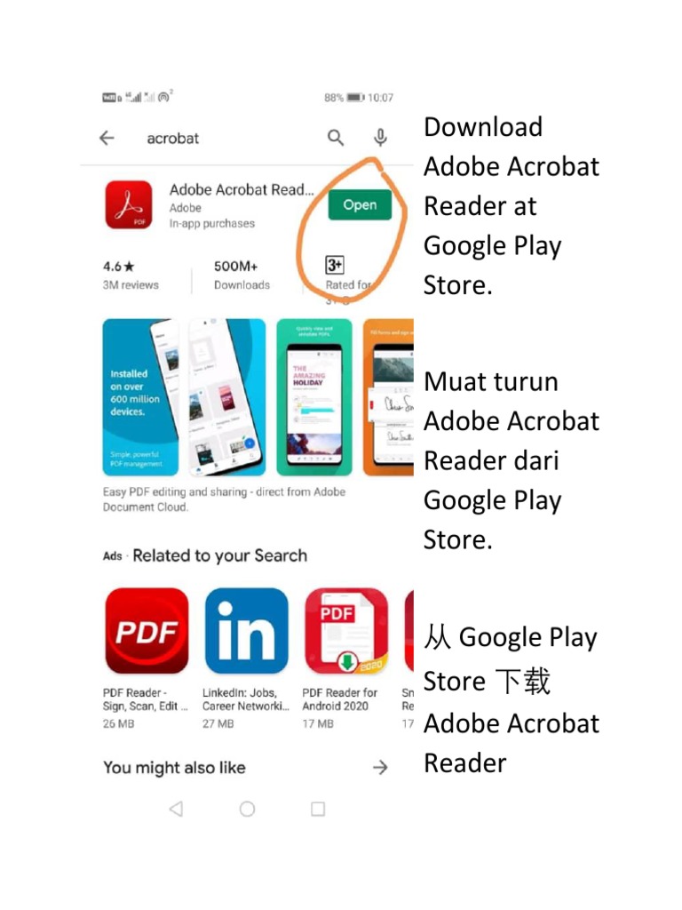Adobe Acrobat Reader at Google Play Store PDF | PDF