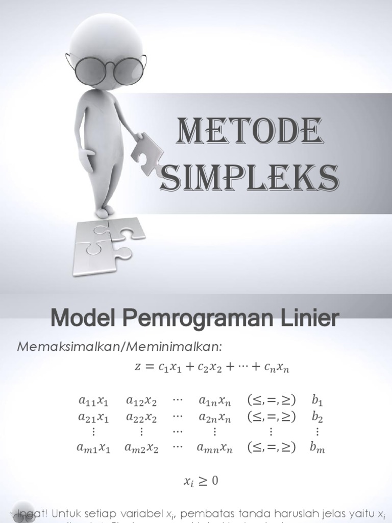 Metode Simpleks PDF | PDF