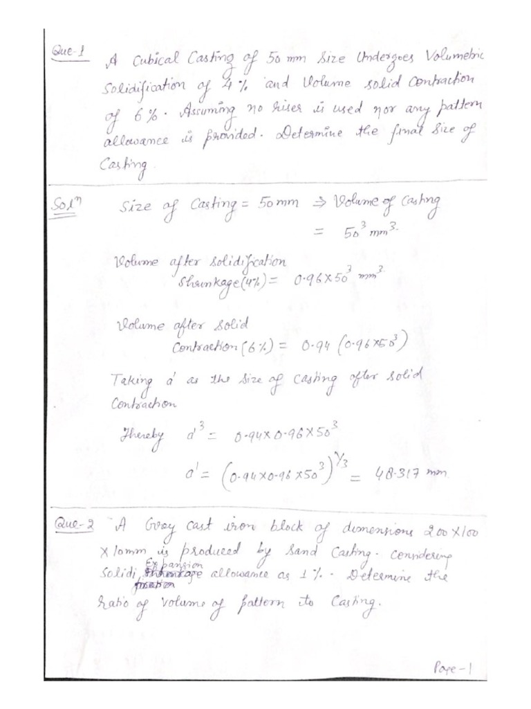 Module 1 - Numericals On Pattern Allowance | PDF