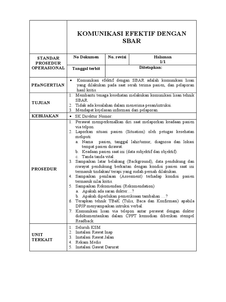 Komunikasi Efektif Dengan Sbar | PDF