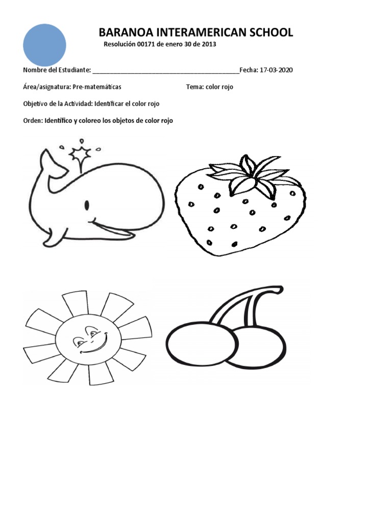 Identificar El Color Rojo | PDF