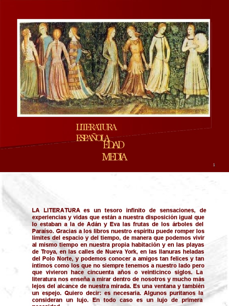 Literatura Española en la Edad Media | PDF | Poesía