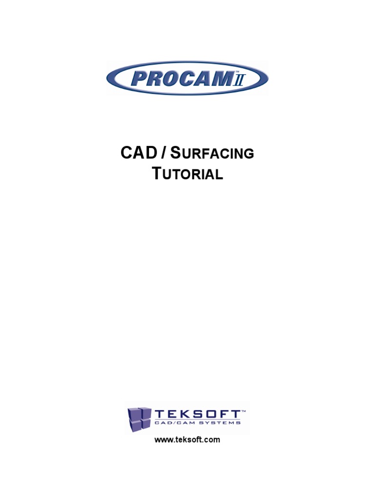 ProCAM II CAD-Surf Tutorial | PDF | Circle | Trademark