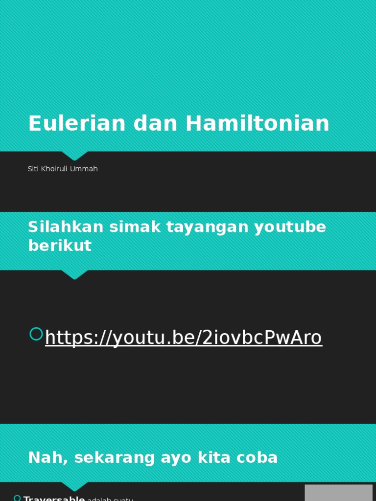 Pertemuan 5 Eulerian Graph | PDF