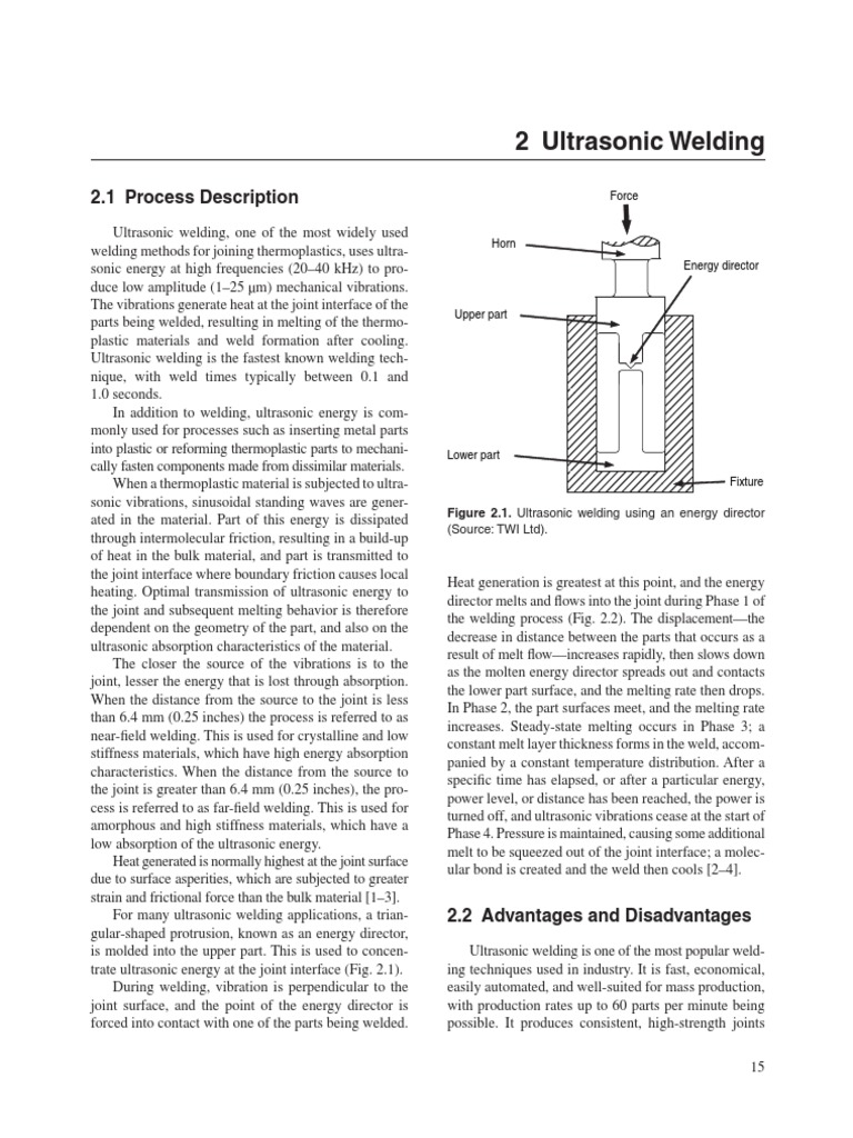 Ultrasonic Welding: Process and Benefits | PDF | Welding | Construction